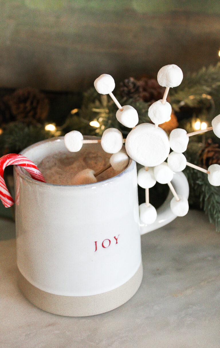 Easy DIY Snowflake Mug Topper - Hayden M Ward